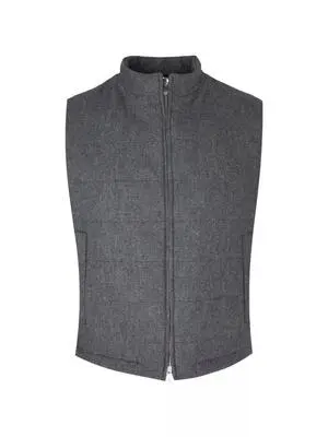 TOMBOLINI Quilted Wool Gilet - Grey