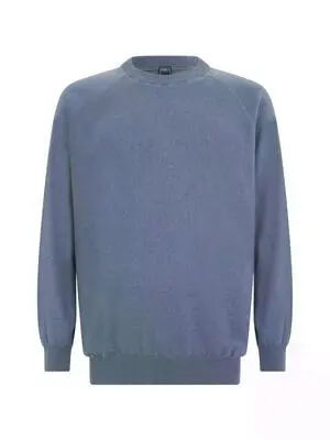 Fedeli Cashmere Raglan-sleeve Sweater - Blue