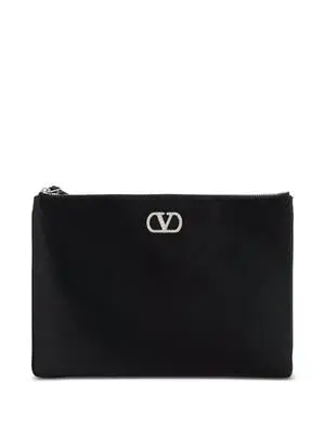 Valentino Garavani Vlogo Signature Clutch Bag - Black