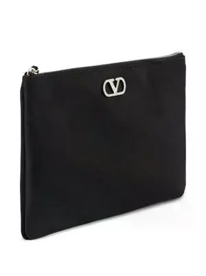 Valentino Garavani Vlogo Signature Clutch Bag - Black