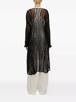 TOTALLY. H Open-knit Front-tie Cardigan