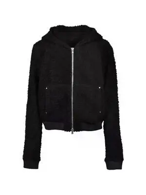 FILTH Sherpa Zip-up Hoodie - Black