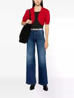 TWINSET Short-sleeve Cropped Cardigan