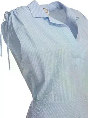 INES DE LA FRESSANGE PARIS Striped Seersucker Midi Dress