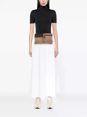 Gucci 2000-2015 Gg Canvas Web Double Pocket Belt Bag