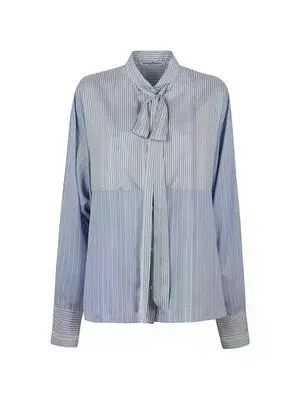 Ermanno Scervino Striped Lace-trim Shirt