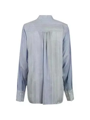 Ermanno Scervino Striped Lace-trim Shirt
