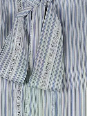 Ermanno Scervino Striped Lace-trim Shirt