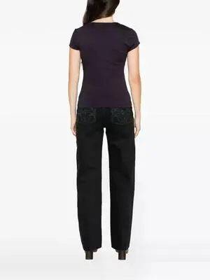 Loewe Anagram-embroidered Bow-detail T-shirt