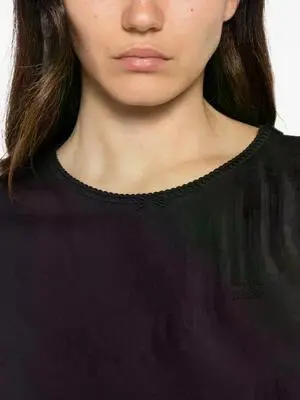 Loewe Anagram-embroidered Bow-detail T-shirt