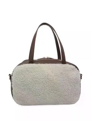 Liu Jo Logo-patch Faux-shearling Tote Bag