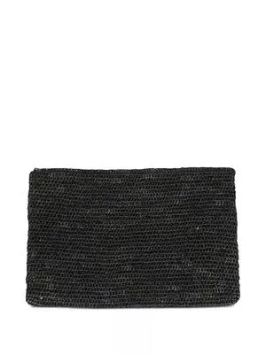 IBELIV Ampy Woven Clutch Bag - Black