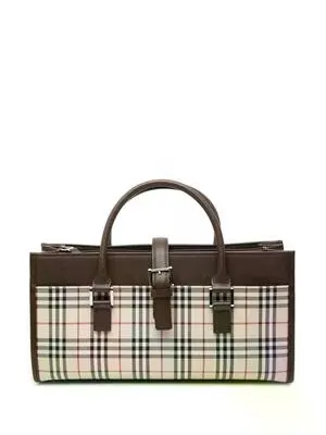 Burberry 2000-2017 House Check Canvas Handbag - Neutrals