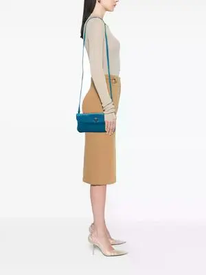 Bottega Veneta 2010 Mini Nappa Intrecciato Turn Lock Crossbody Bag - Blue