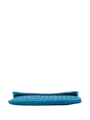 Bottega Veneta 2010 Mini Nappa Intrecciato Turn Lock Crossbody Bag - Blue