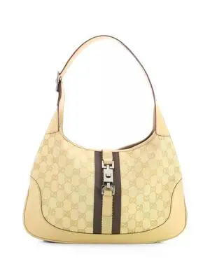 Gucci Web Jackie O Gg Canvas Medium Hobo Bag