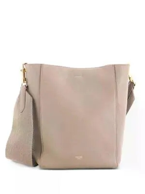 Celine Sangle Seau Bag Calfskin Small Shoulder Bag Neutrals