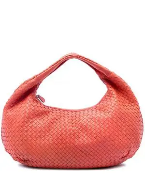 Bottega Veneta 2010 Large Nappa Intrecciato Belly Hobo Bag - Orange