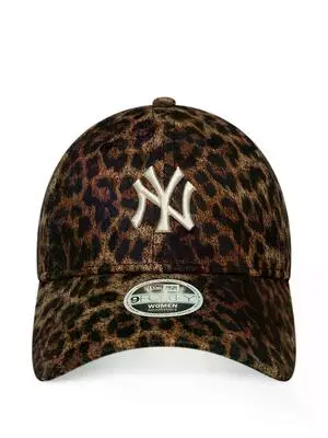 New Era New York Yankees Mlb 9forty Leopard-print Cap - Brown