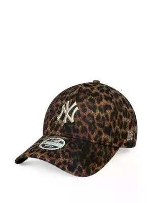 New Era New York Yankees Mlb 9forty Leopard-print Cap - Brown