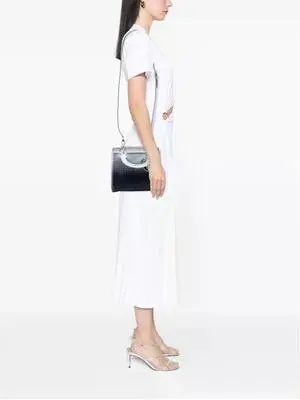 Dior 2016 Medium Ombre Metallic Patent Microcannage Lady Satchel