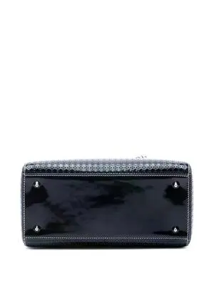 Dior 2016 Medium Ombre Metallic Patent Microcannage Lady Satchel