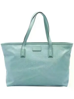 Gucci 2016-2026 Medium Gg Imprime Tote Bag - Blue