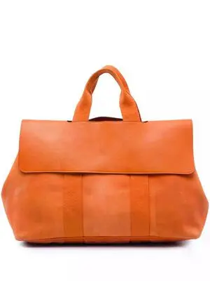 Hermès 2009 Toile And Swift Valparaiso Mm Handbag - Orange