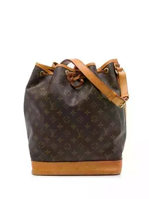 LOUIS VUITTON 2015 Monogram Noe Gm Bucket Bag - Brown