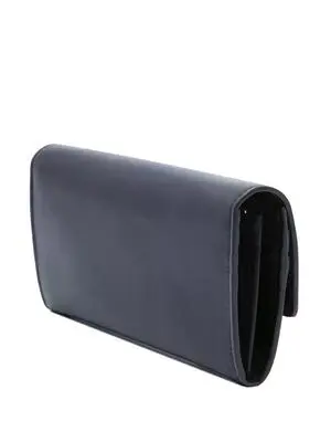 Fendi 2010-2026 Leather Roma Continental Wallet On Chain Crossbody Bag - Black