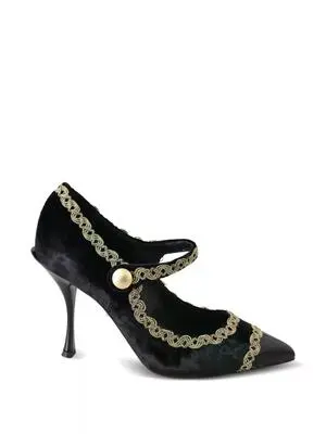 Dolce & Gabbana Velvet Heeled Pumps