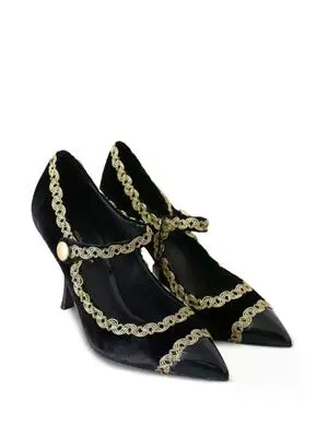 Dolce & Gabbana Velvet Heeled Pumps
