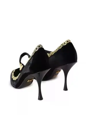 Dolce & Gabbana Velvet Heeled Pumps