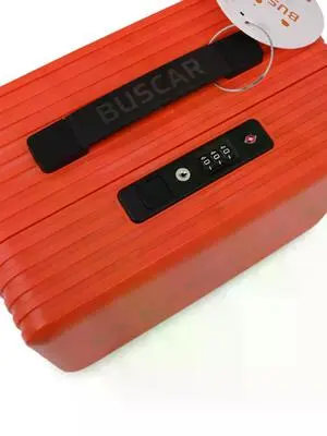 BUSCAR 1 Logo-print Ribbed Suitcase