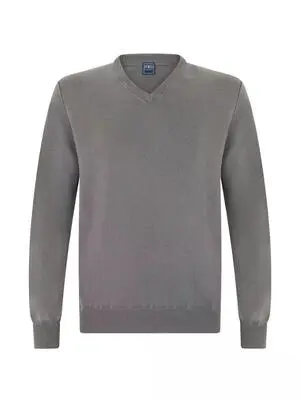 Fedeli V-neck Cashmere Sweater - Grey
