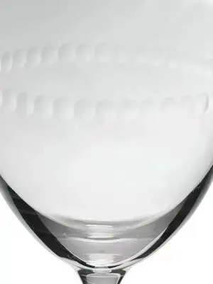 Christofle Perles Red Wine Glasses - White