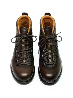 Officine Creative Leather Lace-up Boots - Brown