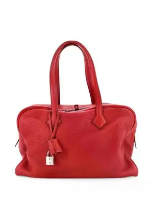 Hermès Victoria Ii Bag Clemence 35 Satchel - Red