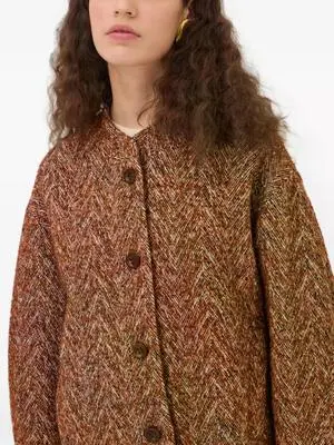 OTTOD'AME Herringbone Button-up Jacket