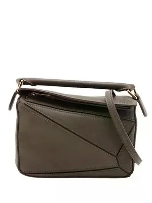 Loewe 2015-2026 Mini Calfskin Puzzle Satchel - Brown