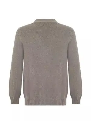 Fedeli V-neck Cardigan - Grey