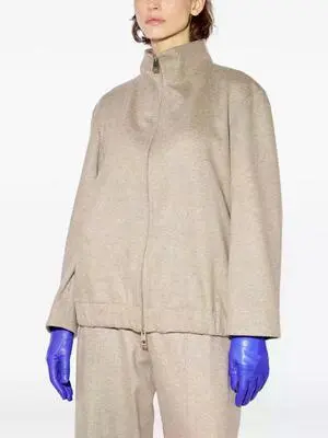 Liviana Conti High-neck Elasticated-hem Jacket