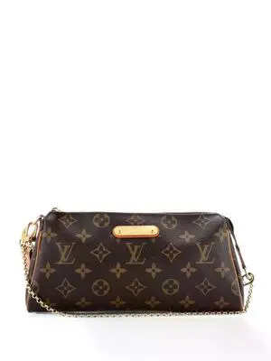 LOUIS VUITTON Eva Handbag Monogram Canvas Clutch Bag - Brown