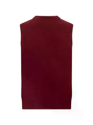 Fedeli Sleeveless V-neck Cardigan