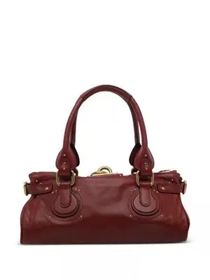 Chloé Paddington Lock-detail Clutch Bag - Red