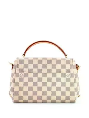 LOUIS VUITTON Croisette Handbag Damier Crossbody Bag - White