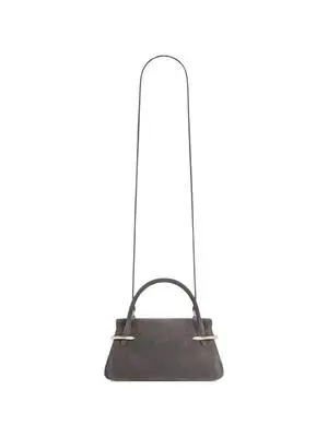 Givenchy Mini Pinch Bag In Suede Leather - Grey
