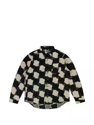 4SDESIGNS Abd Checked Shirt - Black