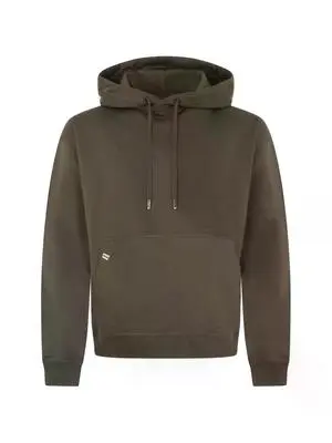 Fedeli Drawstring-hood Pouch-pocket Hoodie - Brown
