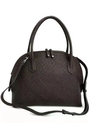 IACUCCI Grained Leather Tote Bag - Brown